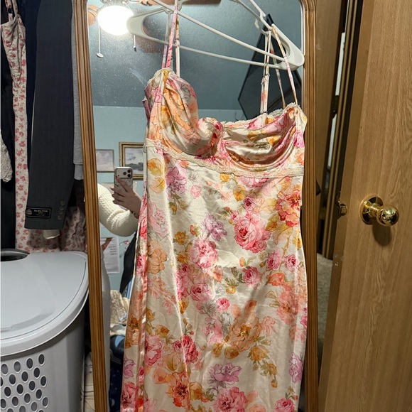 House of CB | Dresses | House Of Cb Pink Floral Dress | Poshmark
